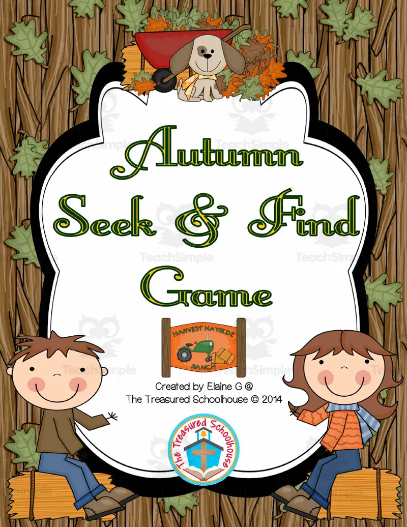 Autumn Seek + Find Game by Teach Simple