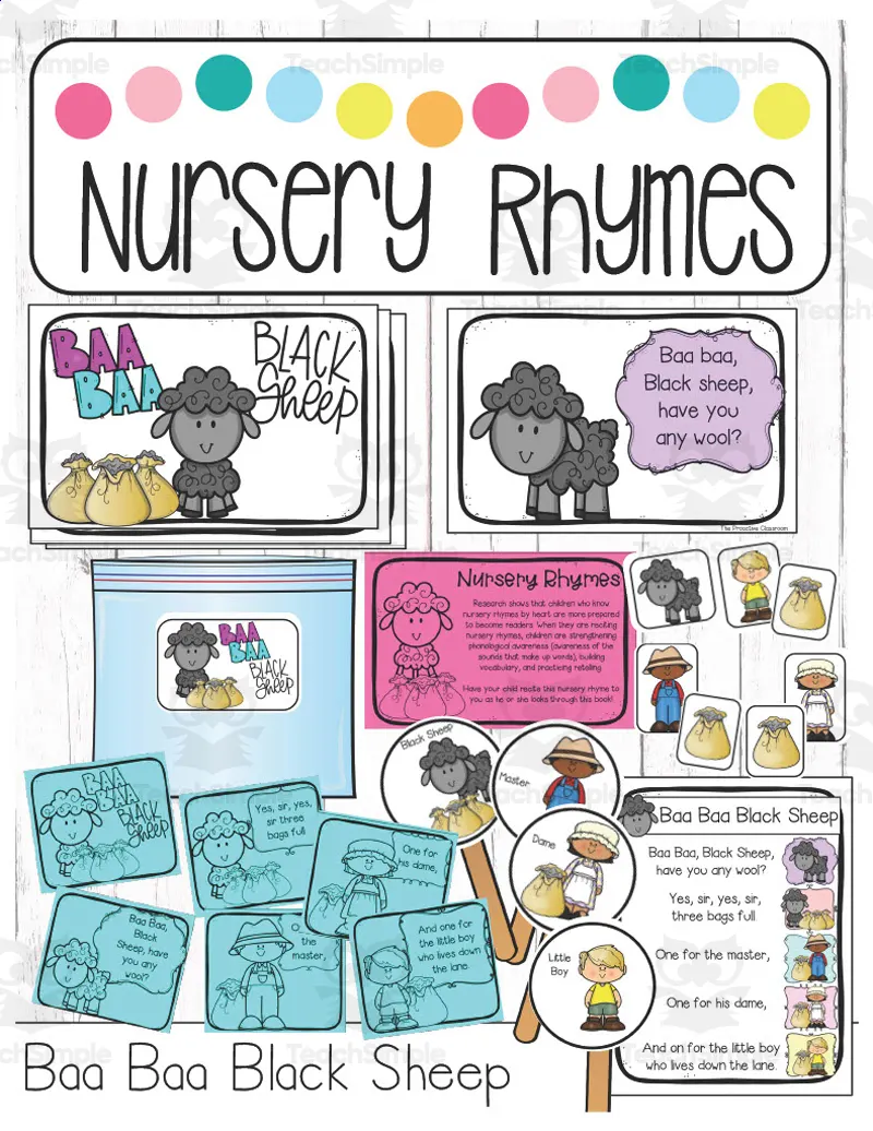 Baa Baa Black Sheep Nursery Rhyme by Teach Simple