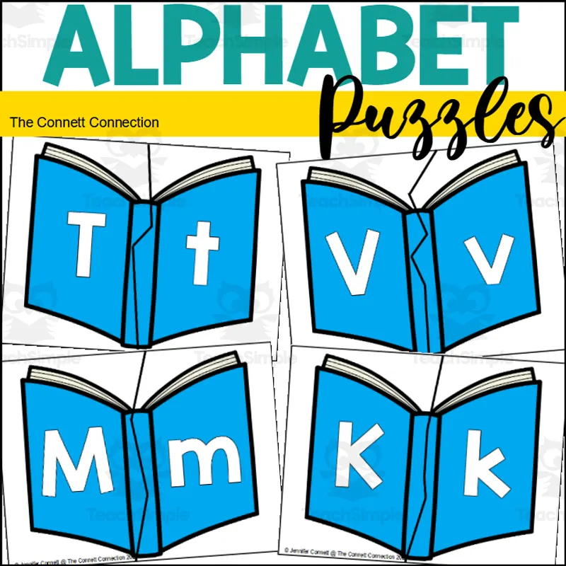 Back to School Alphabet Puzzles by Teach Simple