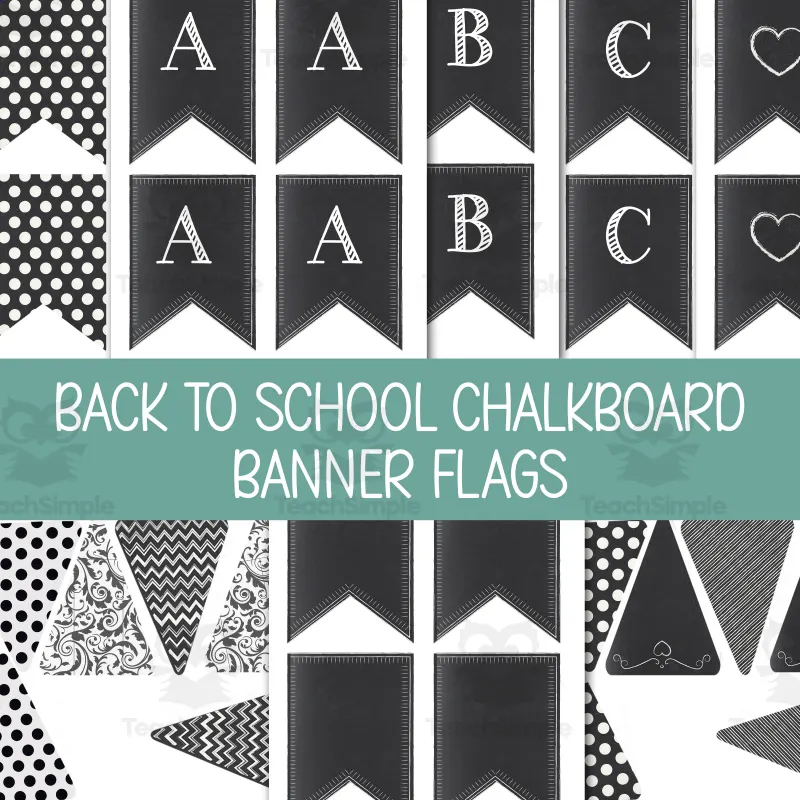 Back to School Banners: Classroom Bulletin Board Decor by Teach Simple