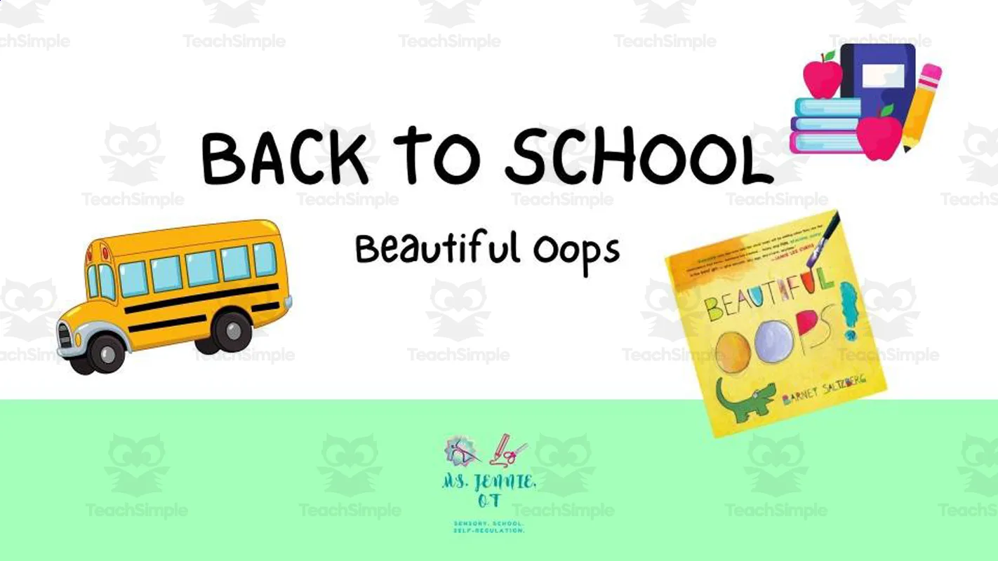 Back to School - "Beautiful Oops" Project by Teach Simple