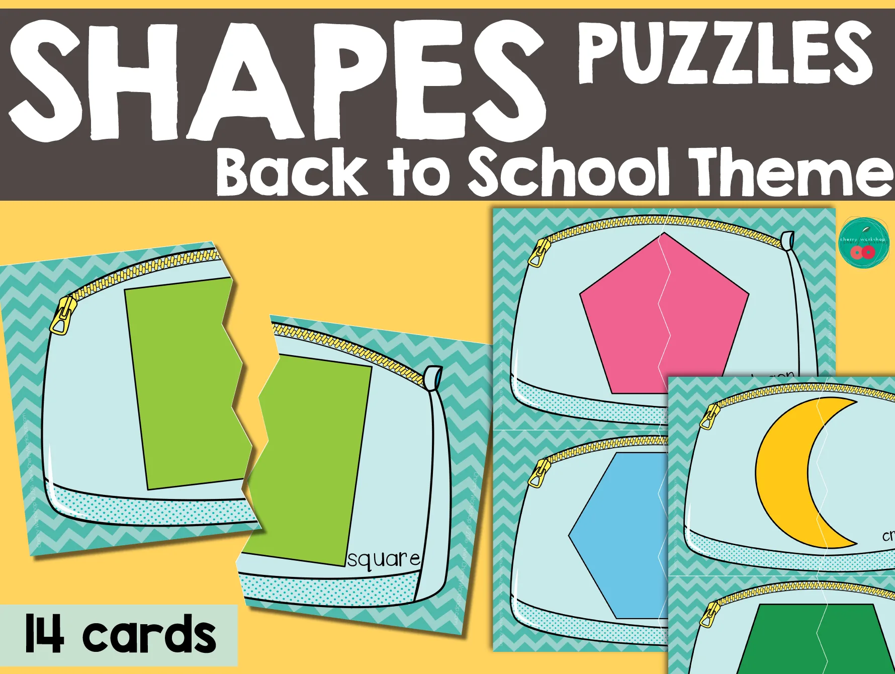 Back to School Theme Shapes by Teach Simple