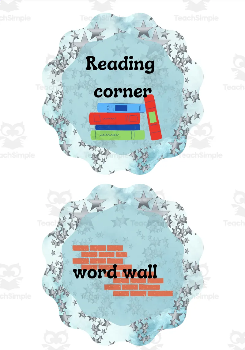 Basic Classroom Labels by Teach Simple