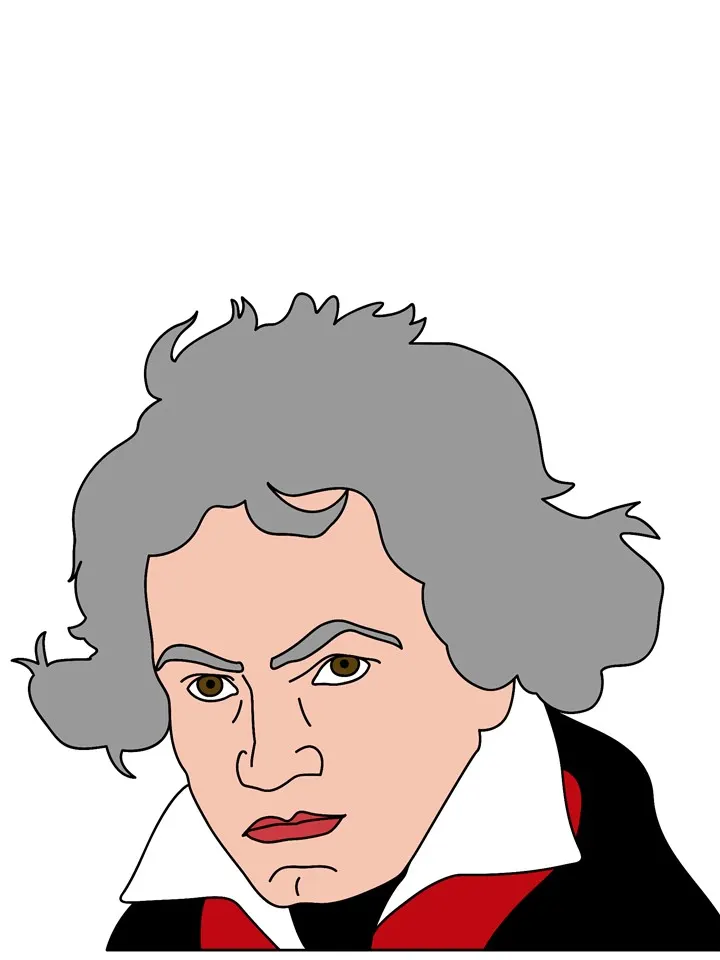 Beethoven Illustration by Teach Simple