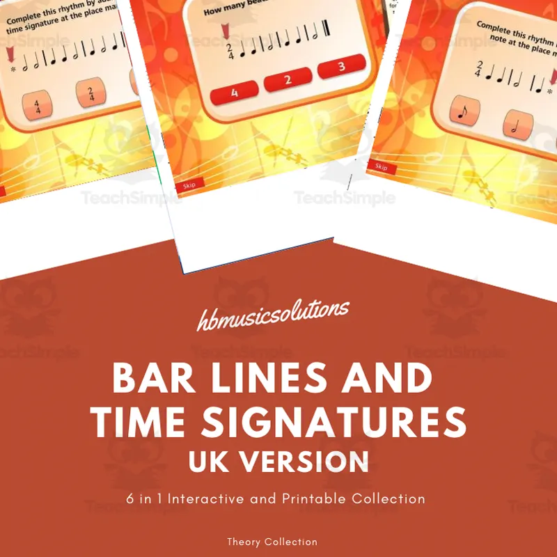 Beginner Music Theory: Bar Lines and Time Signatures - UK Version by ...