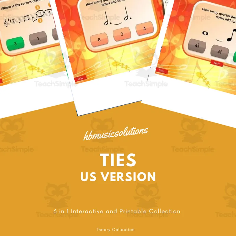 Beginner Music Theory: Ties - US Version by Teach Simple