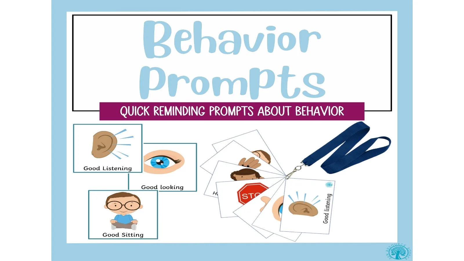 Behavior Prompt Cards by Teach Simple