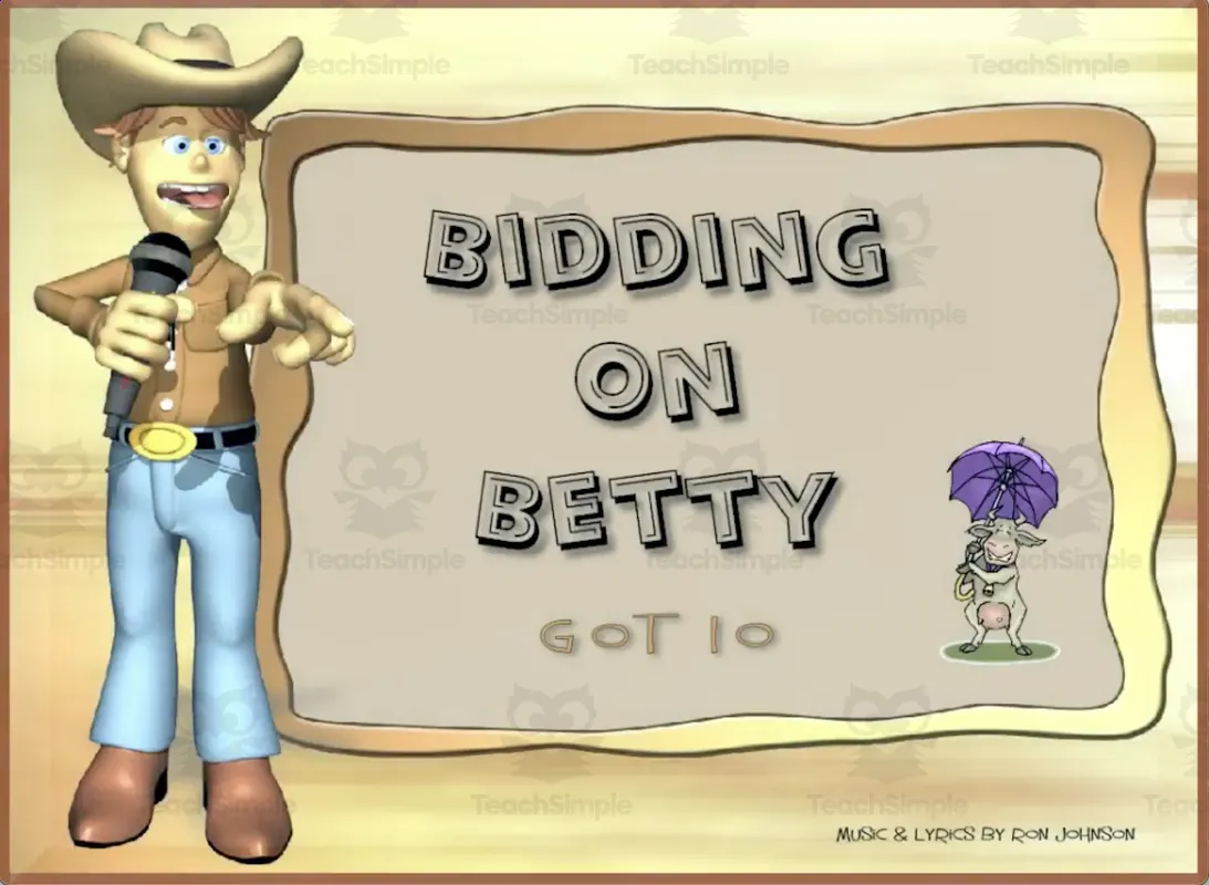 "Bidding on Betty" Math Song by Teach Simple