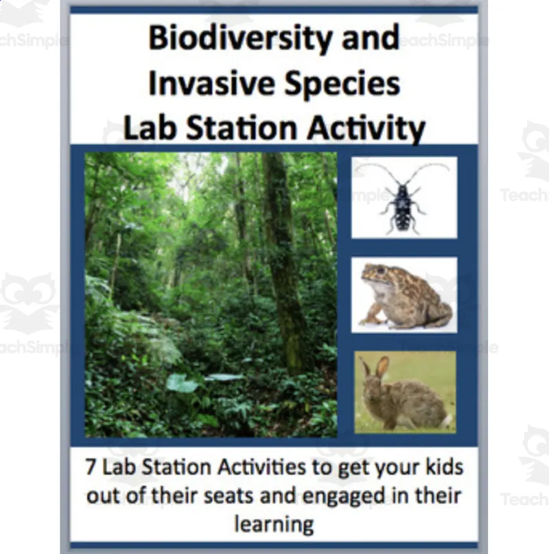 Biodiversity and Invasive Species – Lab Station Activity by Teach Simple