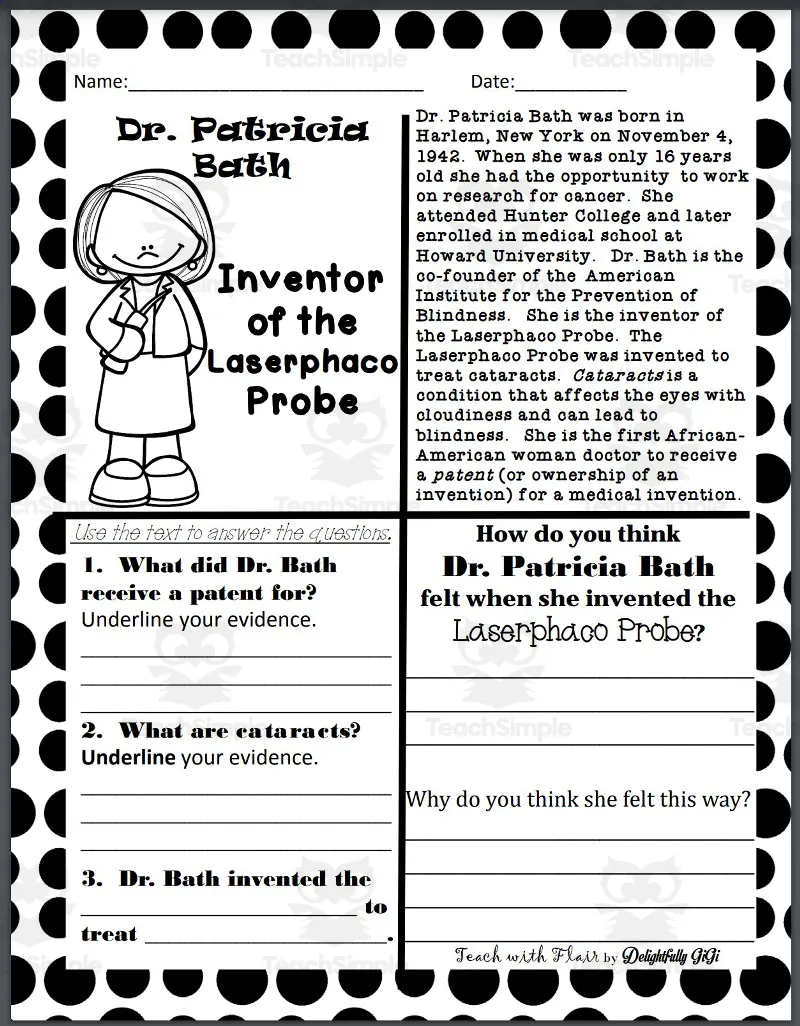 Biography: Dr. Patricia Bath by Teach Simple