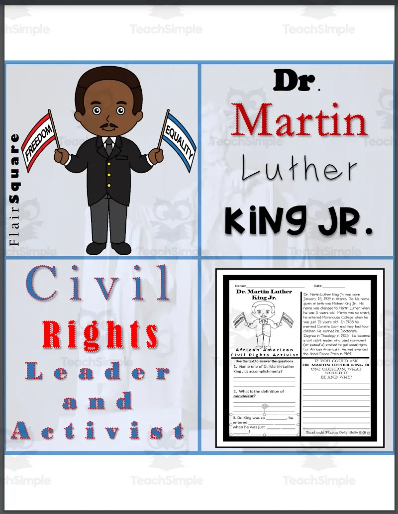 Biography: Martin Luther King Jr. by Teach Simple