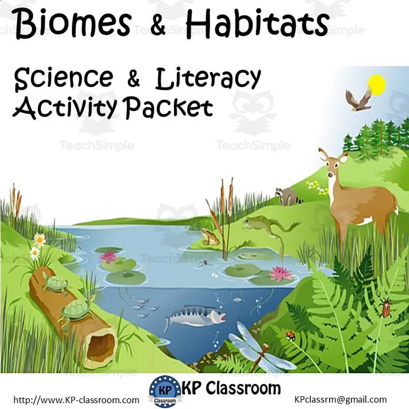 Biomes and Habitats Science and Literacy Activity Packet by Teach Simple