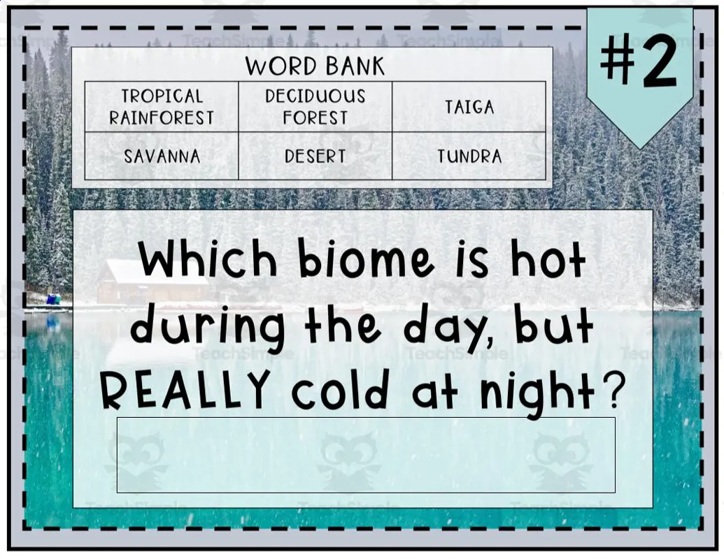 Biomes Review Digital Activity by Teach Simple