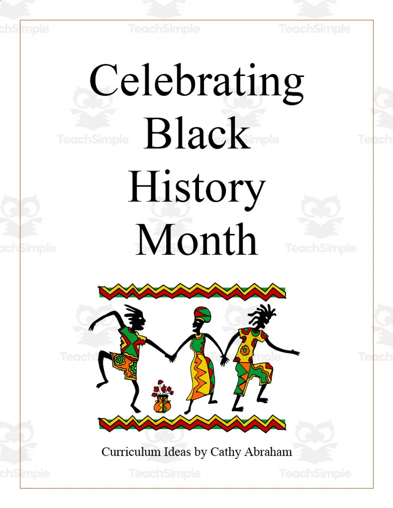 Black History Month Preschool Curriculum Pack by Teach Simple