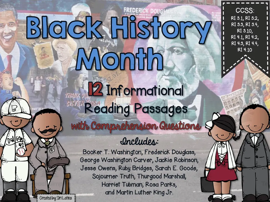 Black History Month Reading Passages by Teach Simple