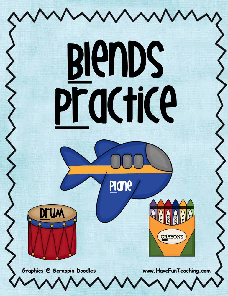 Blends Activity by Teach Simple