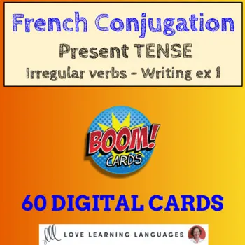Boom Cards - French Present Tense - Writing Exercise 1 - Distance ...