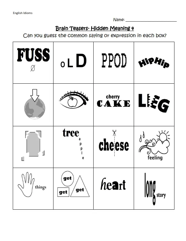 Brain Teasers: Hidden Meaning Part 2 by Teach Simple Brain Teasers: Hidden Meaning Part 2 by Teach Simple