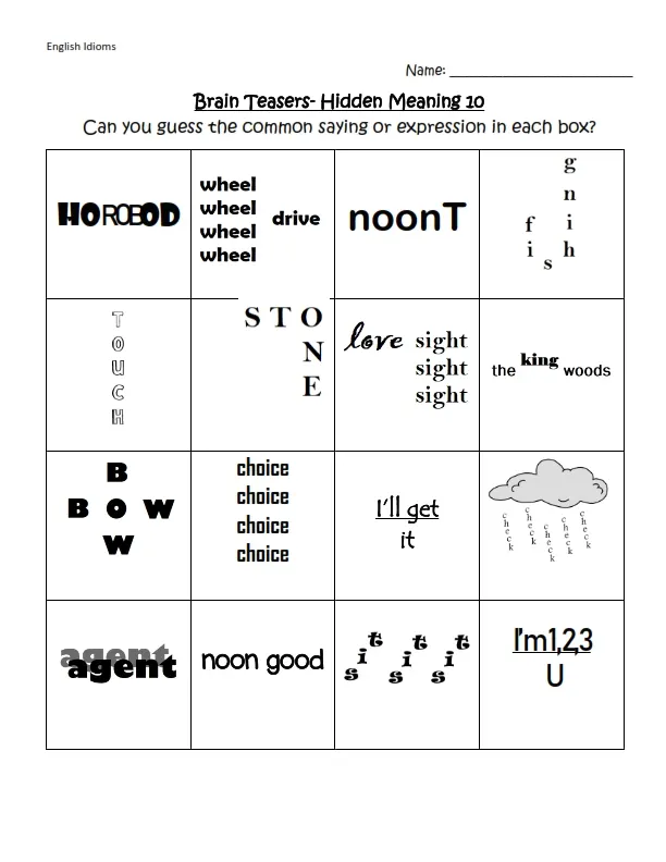 Brain Teasers: Hidden Meaning Part 4 by Teach Simple Brain Teasers: Hidden Meaning Part 4 by Teach Simple