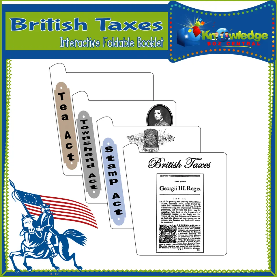 British Taxes Interactive Foldable Booklet - EBOOK by Teach Simple