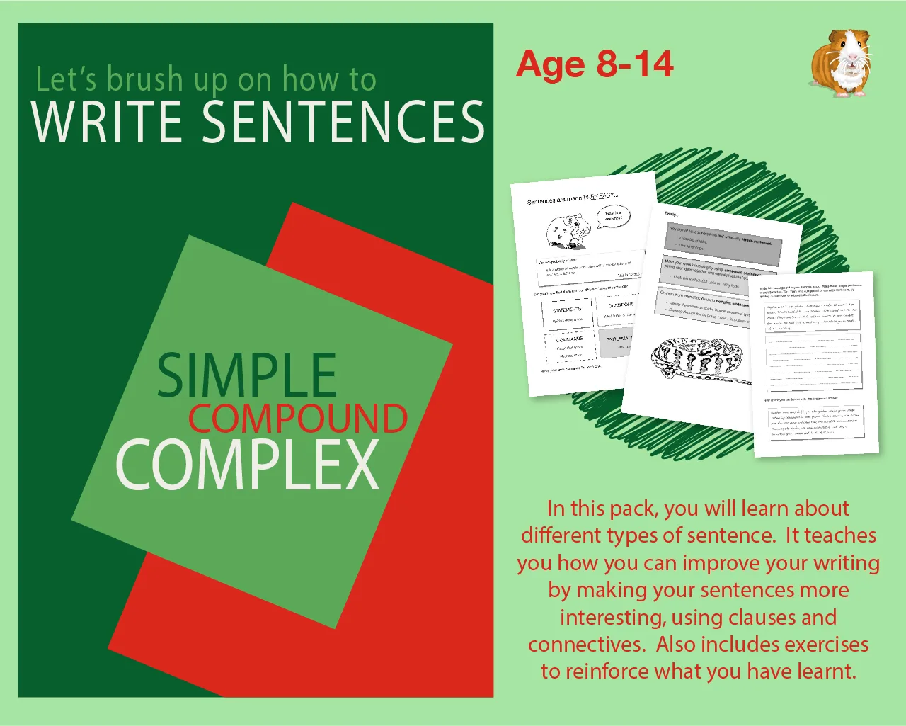 Brush Up On Writing Sentences (9-14 years) by Teach Simple