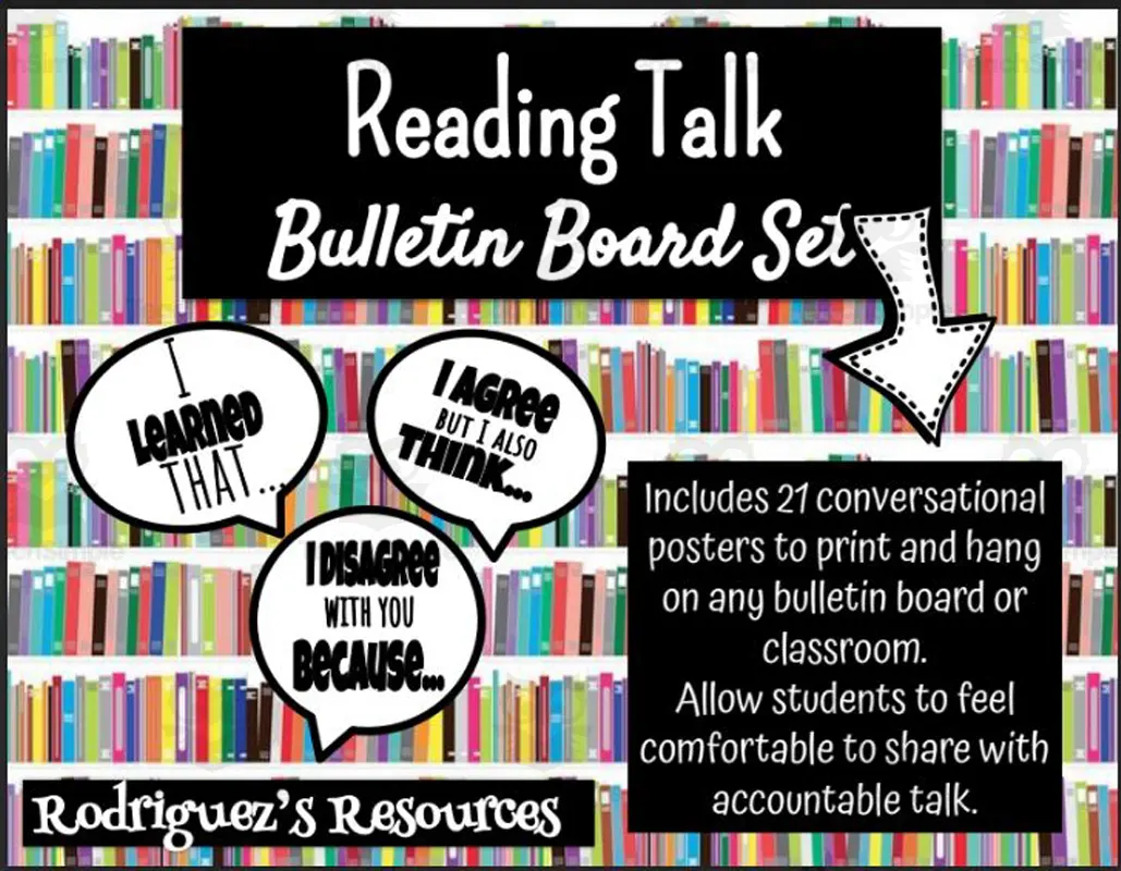 Bulletin Board: Reading Talk by Teach Simple