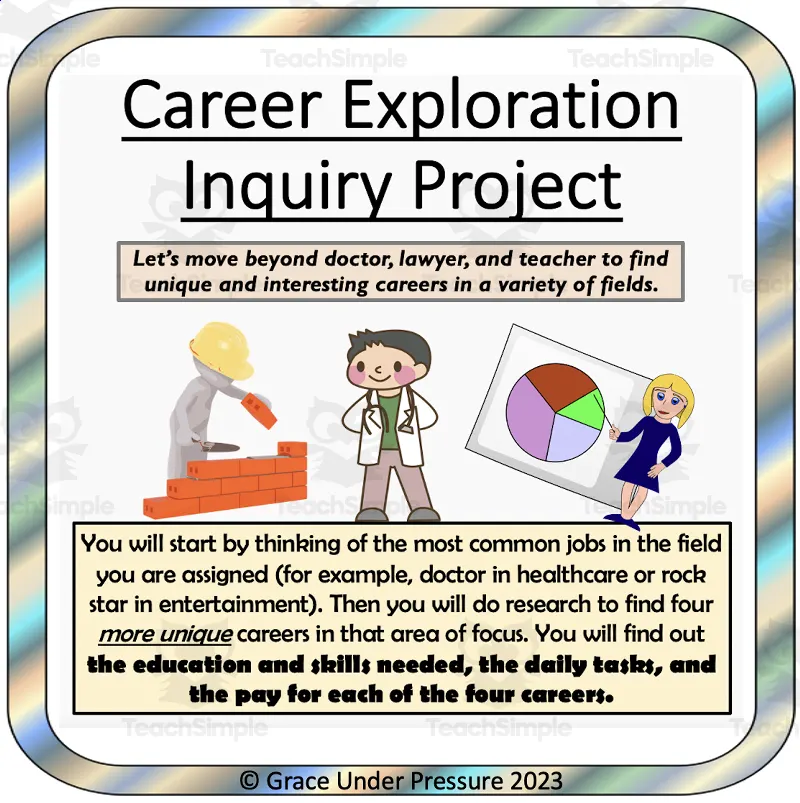 Career Exploration: Inquiry Project by Teach Simple