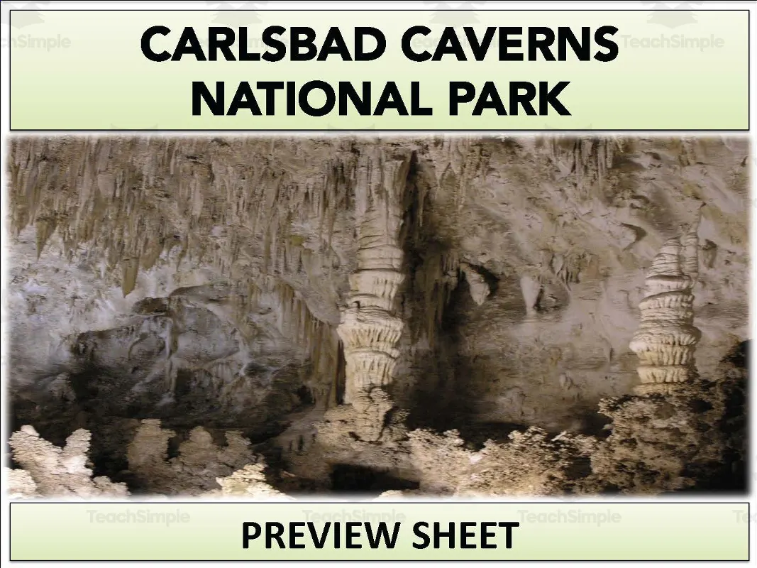 Carlsbad Caverns National Park Geography Unit by Teach Simple