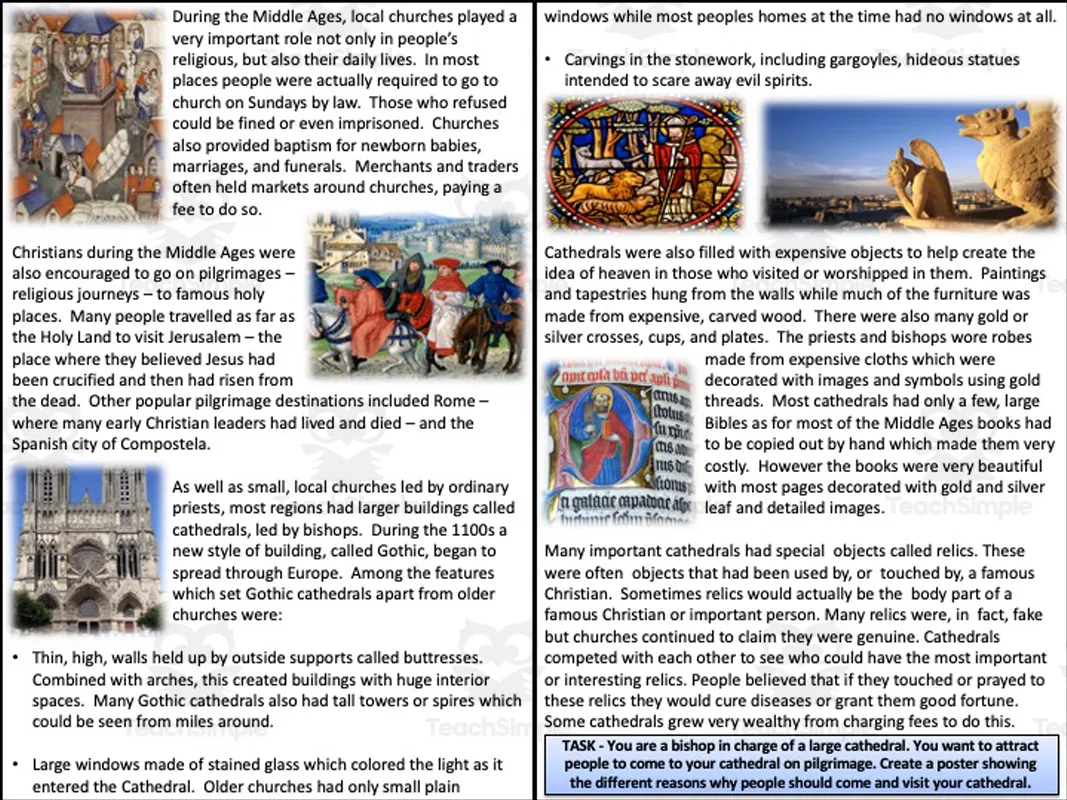 Cathedrals of the Middle Ages by Teach Simple