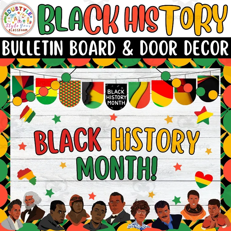 Celebrate Black history Month Bulletin Boards kits by Teach Simple
