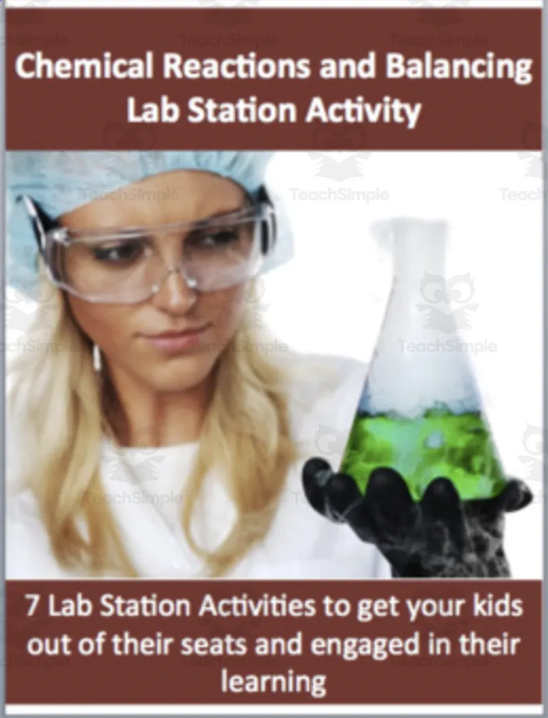 Chemical Reactions And Balancing Equations Lab Station Activity By chemical-reactions-and-balancing-equations-lab-station-activity-by