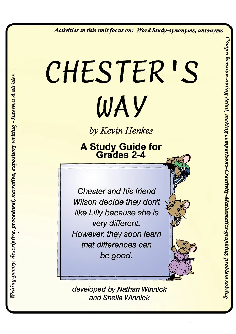 CHESTER'S WAY - STUDY GUIDE Gr. 2-4 by Teach Simple
