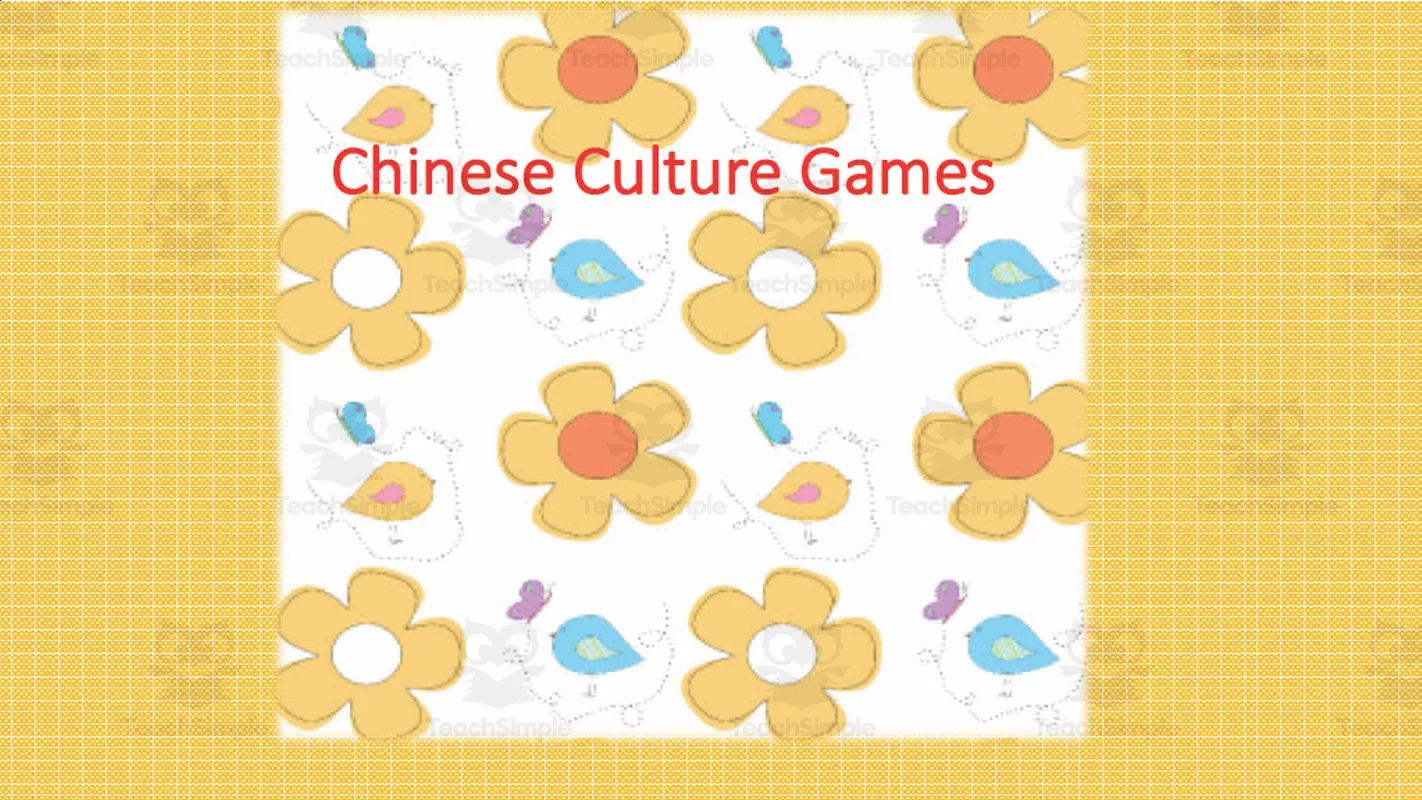 Chinese Culture Games by Teach Simple
