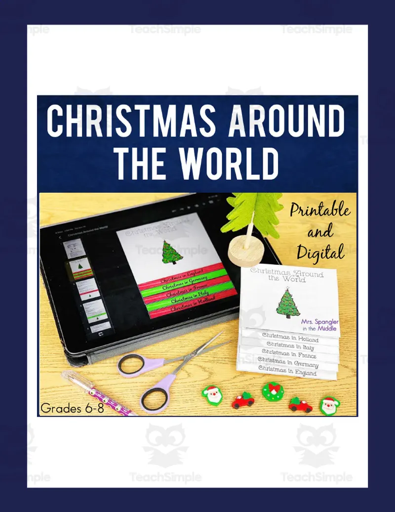 Christmas Around the World Flipbook by Teach Simple