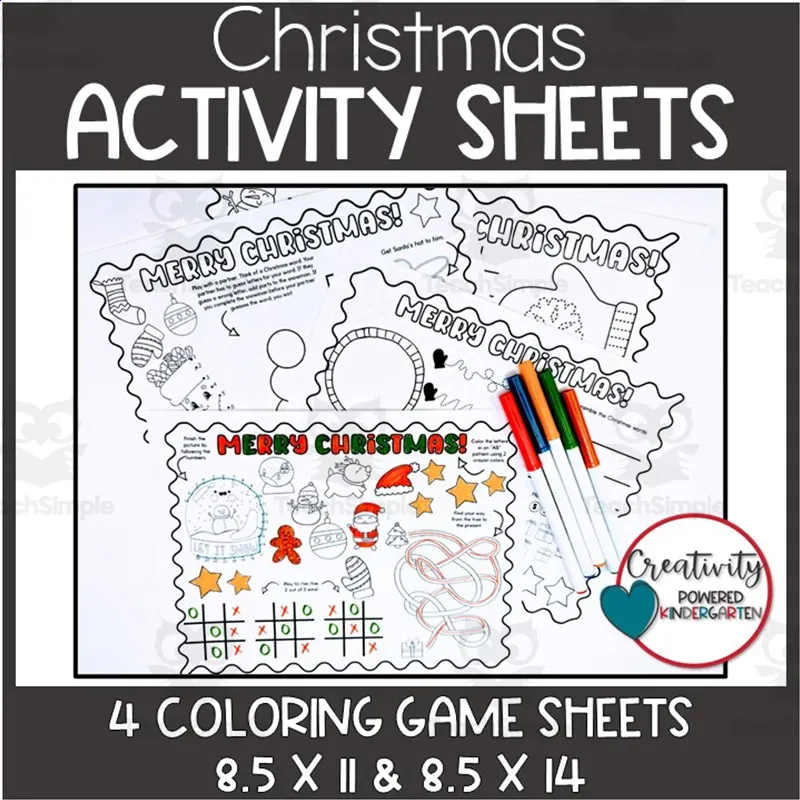 Christmas Coloring Pages, Christmas Activities for PreK and ...