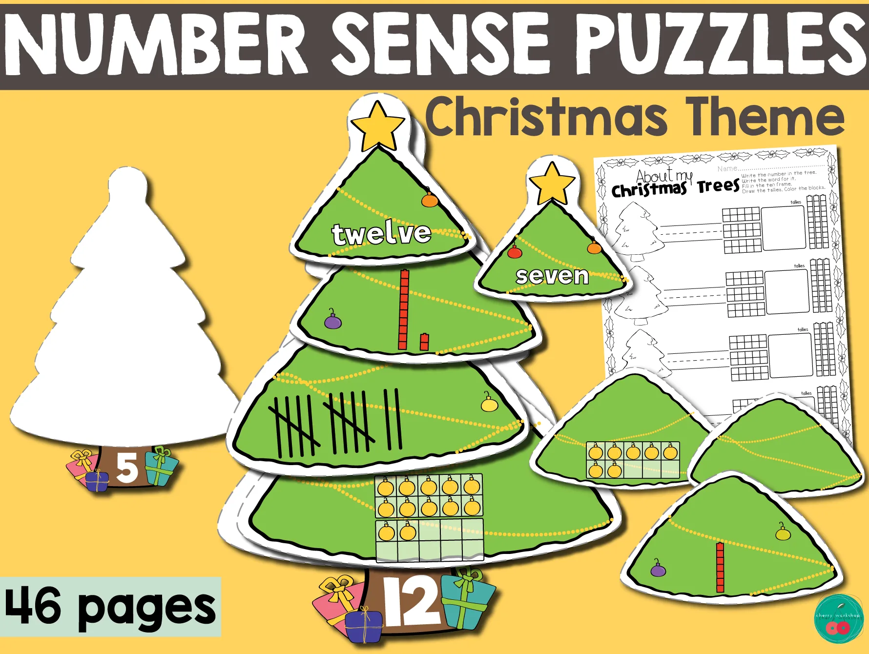Christmas Counting Number Sense by Teach Simple