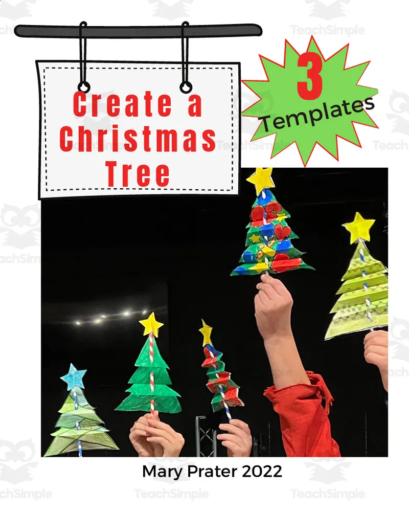 Christmas Craft: 3D Paper Tree by Teach Simple