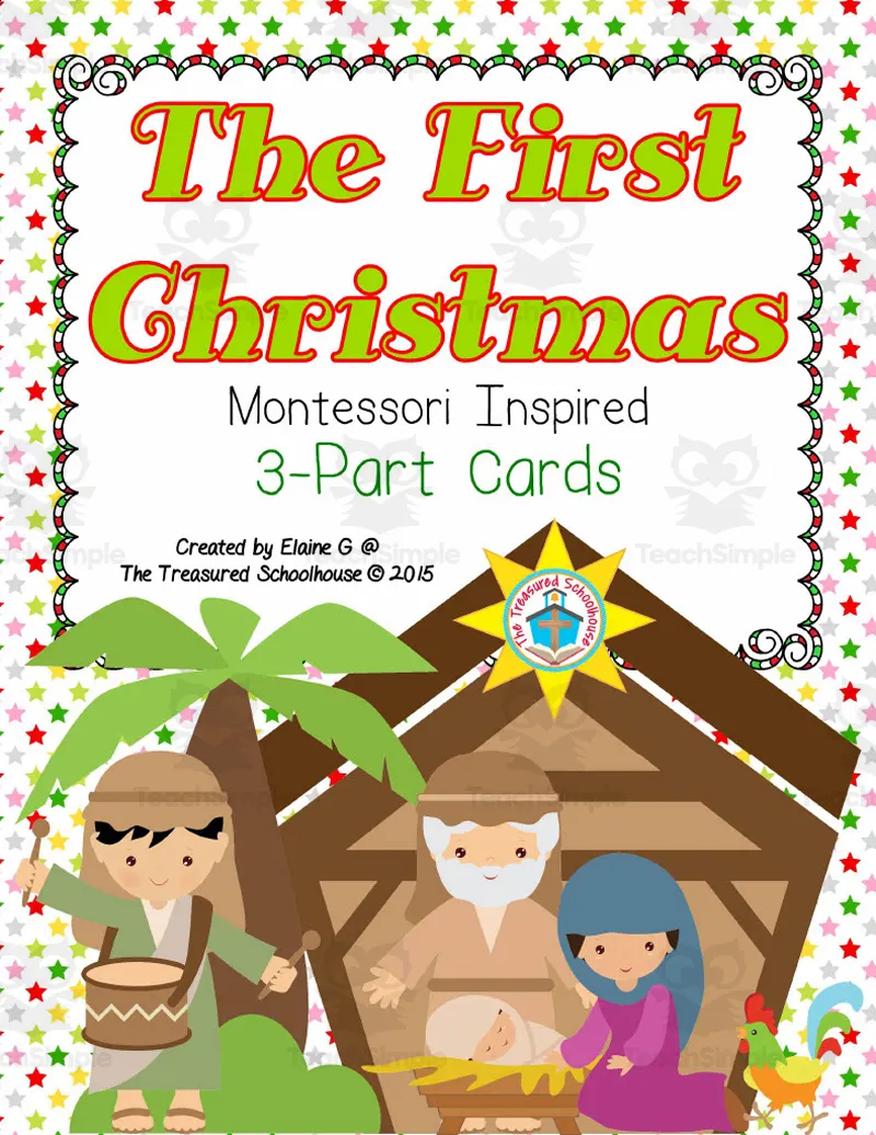Christmas Nativity 3-Part Cards by Teach Simple