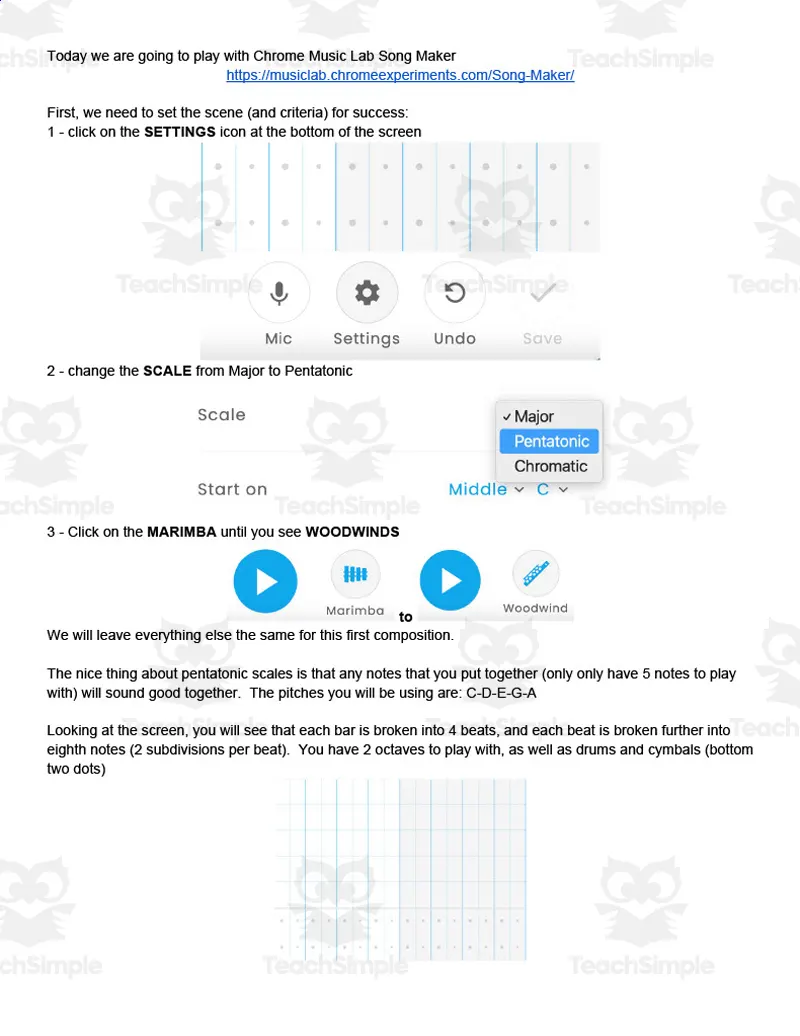 Chrome Music Lab 1-1_ Pentatonic Scale (My Name) by Teach Simple