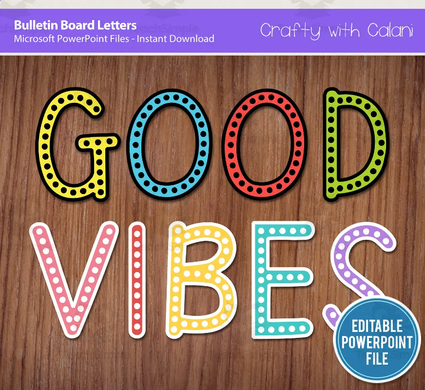 Classroom Bulletin Board Lettering Pack - Editable & Easy To Print ...