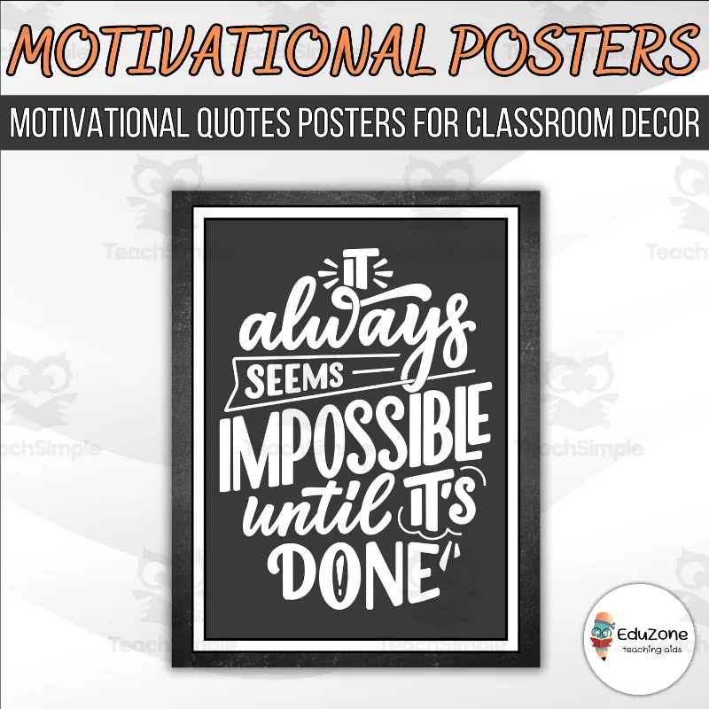 classroom quote poster to motivate students | Printable Poster! by ...