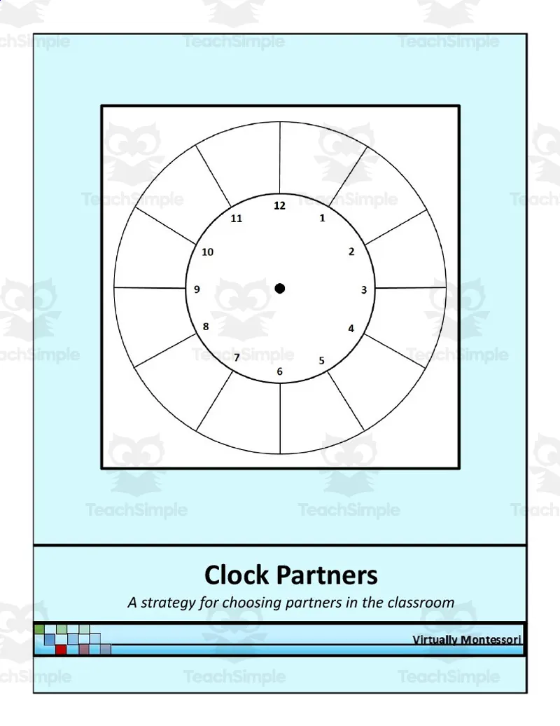 Clock Partners by Teach Simple