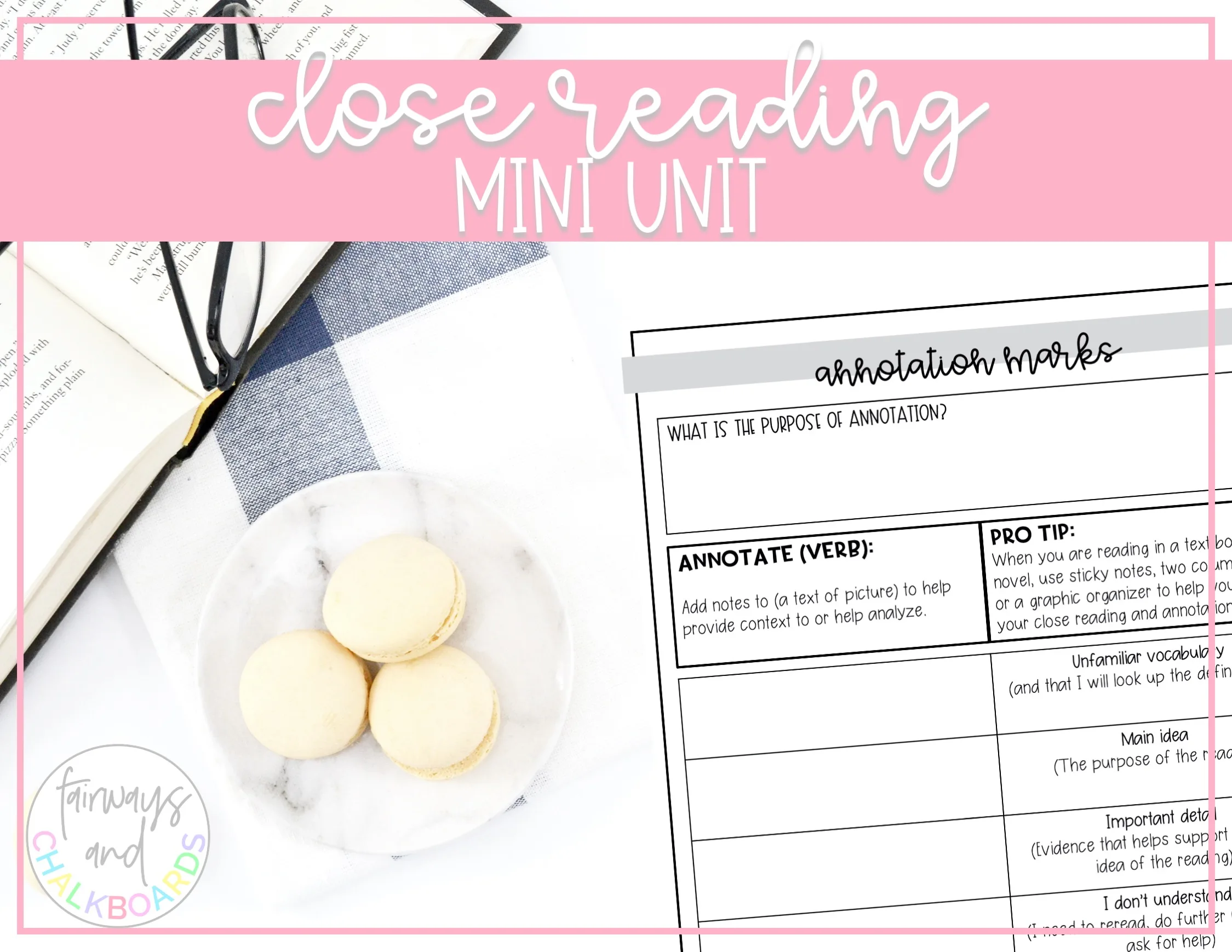 Close Reading and Annotation Mini Unit by Teach Simple