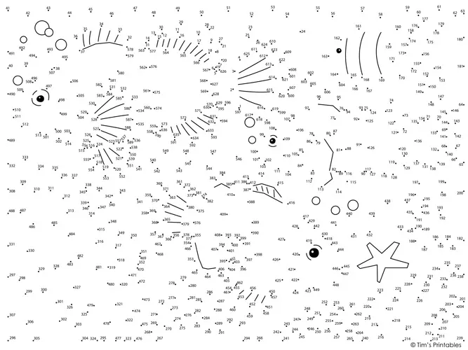 Clownfish Extreme Dot-to-Dot / Connect the Dots PDF by Teach Simple