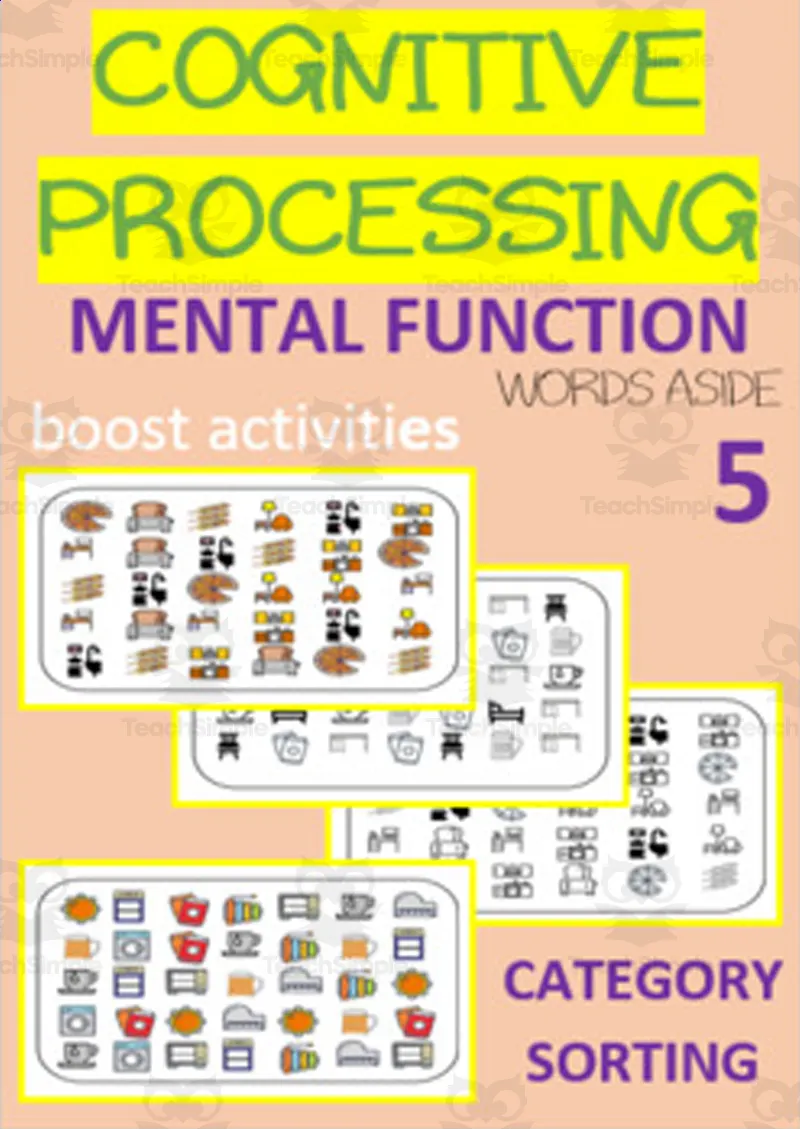 Cognitive Processing | Mental Function Boost Activities 5 by Teach Simple