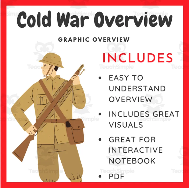 Cold War Overview: Graphic Organizer by Teach Simple