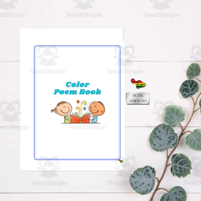 Color Poem Book by Teach Simple