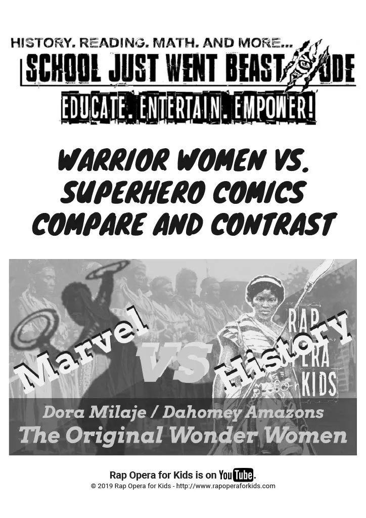 Compare and Contrast Activities: Warrior Women vs. Superhero Comics ...