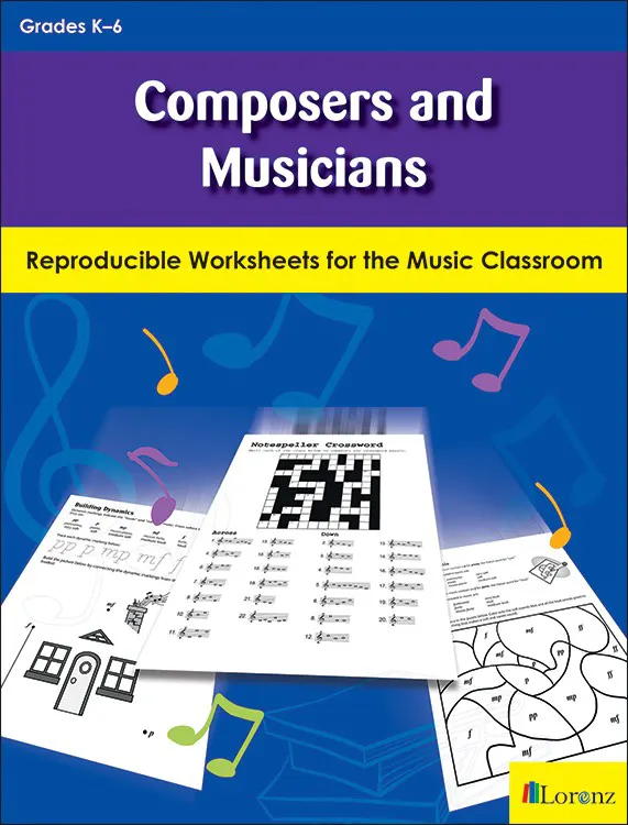 Composers and Musicians: Reproducible Worksheets for the Music ...