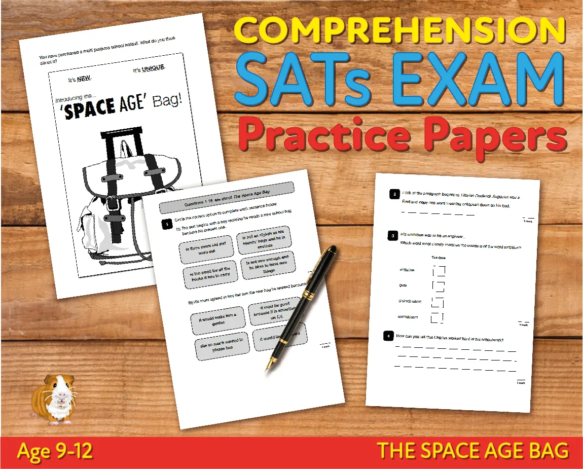 Comprehension Practice Papers (The Space Age Bag) 9-12 years by Teach ...